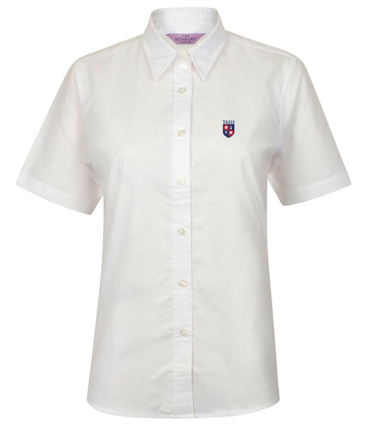 Girls Short Sleeve Oxford Shirt – The Student Centre - TASIS Uniforms